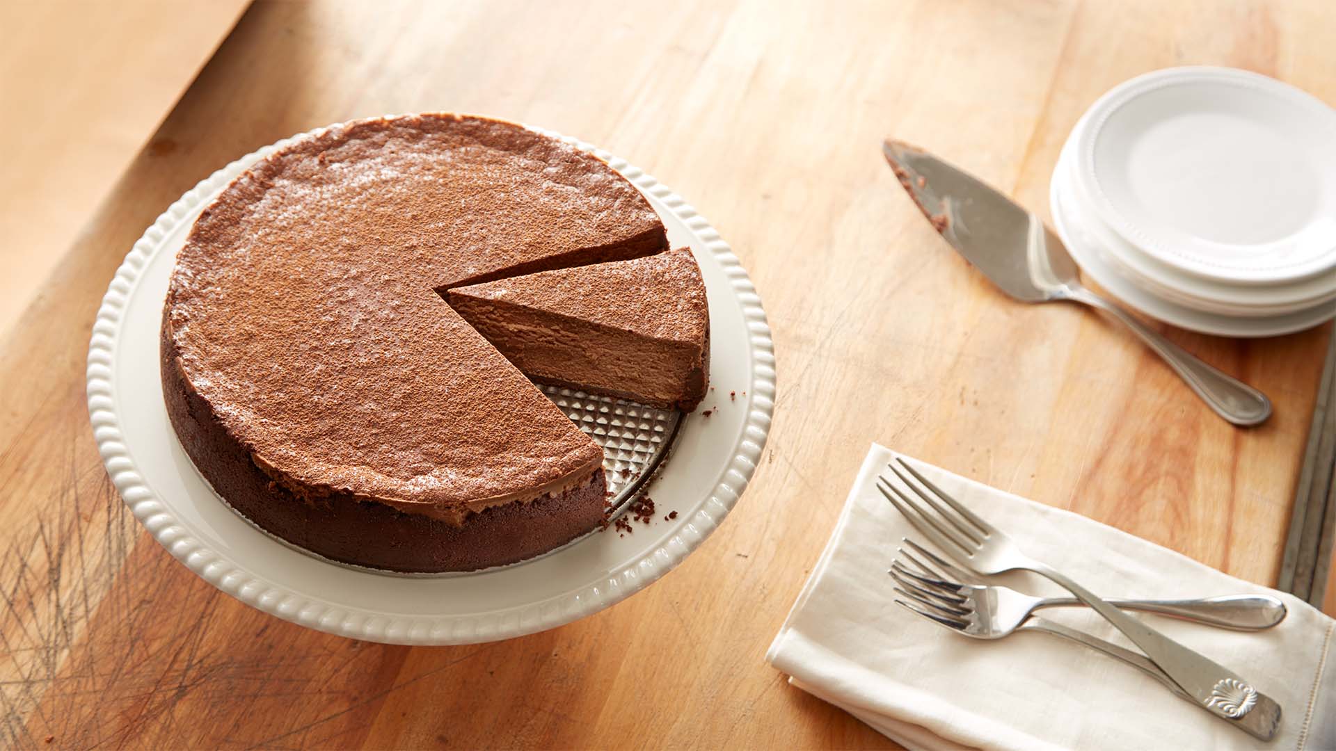 HERSHEY'S CHIPITS Chocolate Cheesecake Recipe | Recipes