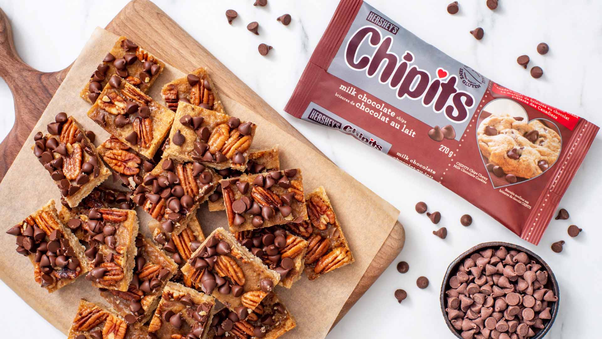 HERSHEY'S CHIPITS English Toffee Bars Recipe | Recipes