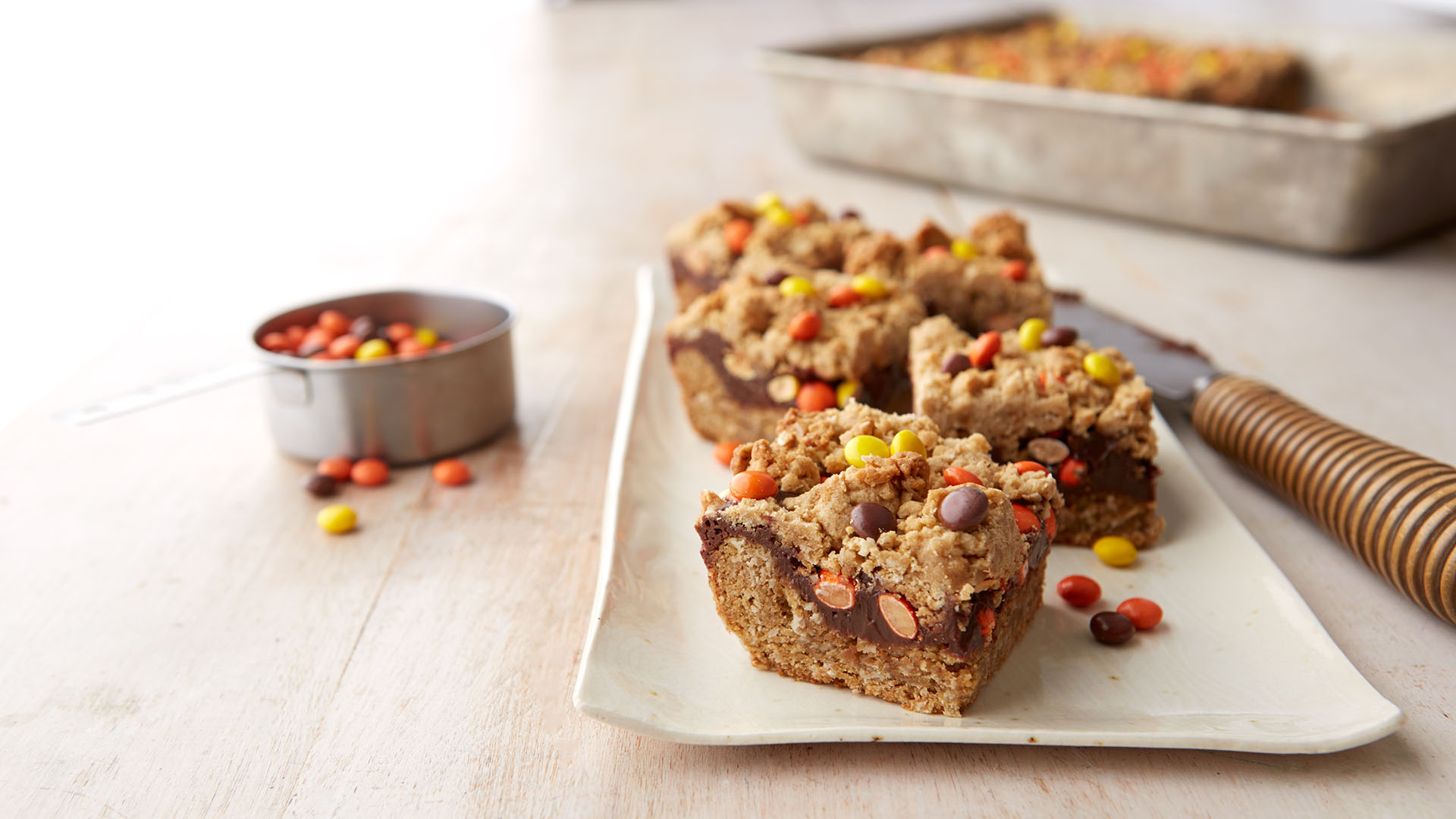 Peanut Butter Polka Dot Bars Recipe | Recipes