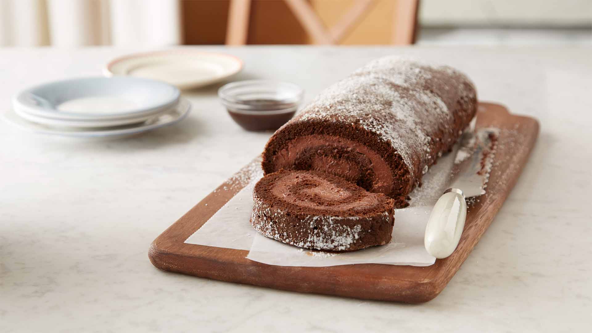 Gâteau roulé à la mousse au chocolat | Recettes